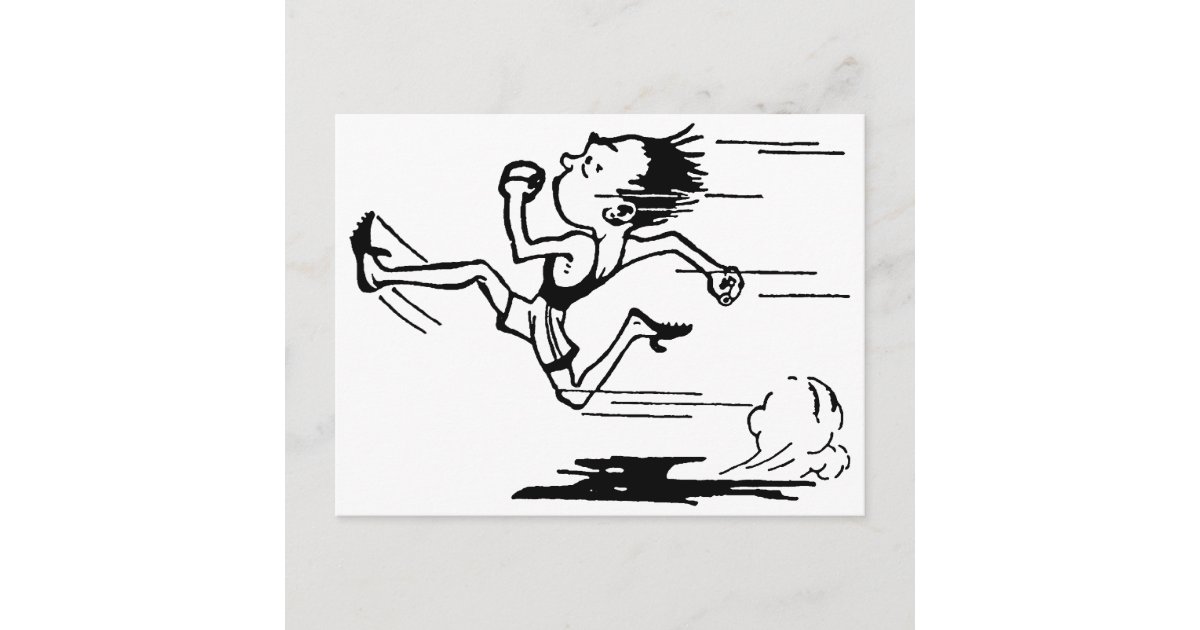 Track Star Postcard | Zazzle