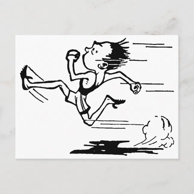 Track Star Postcard | Zazzle