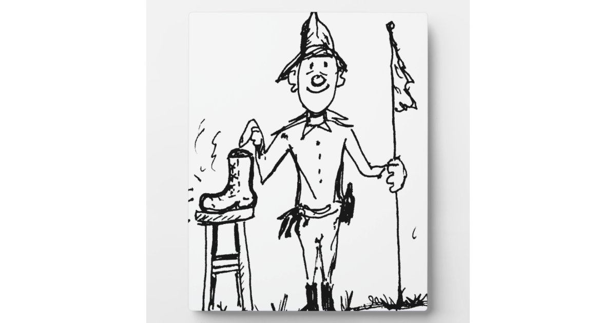 Tracking Smelly Boot Plaque | Zazzle