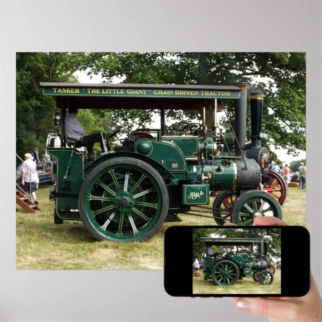 TRACTION ENGINE POSTER | Zazzle