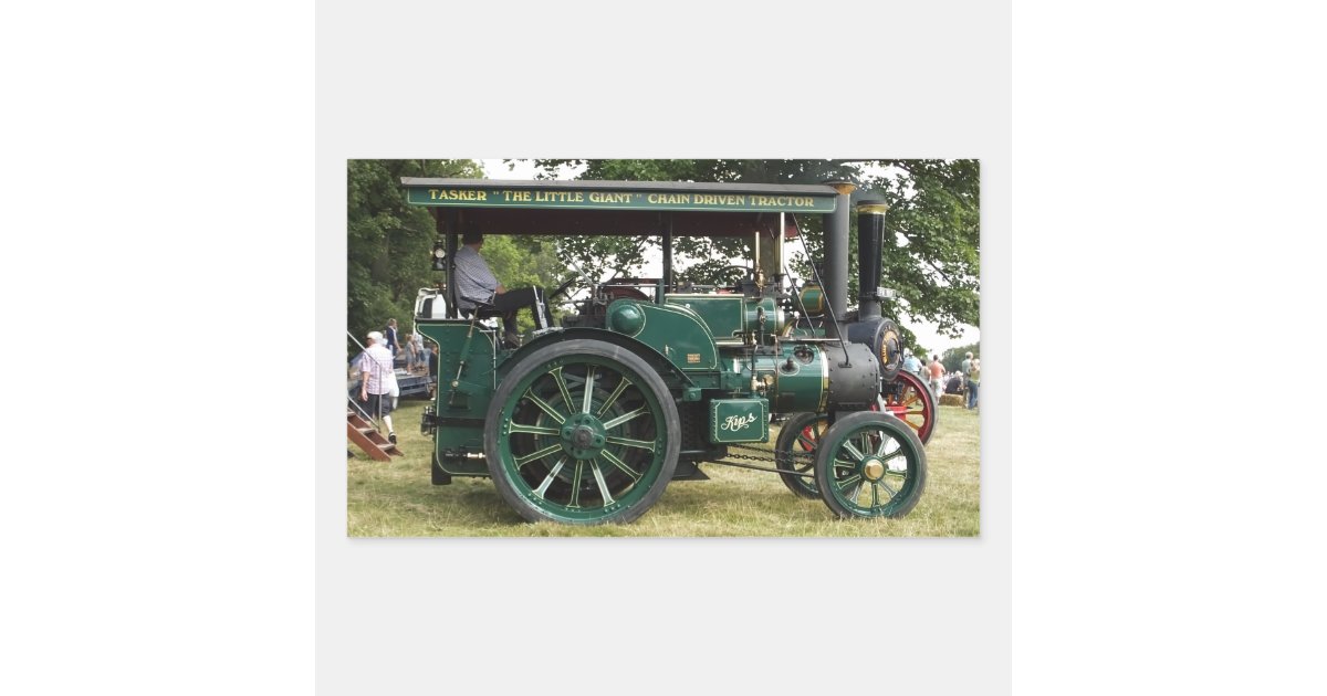 TRACTION ENGINES RECTANGULAR STICKER | Zazzle