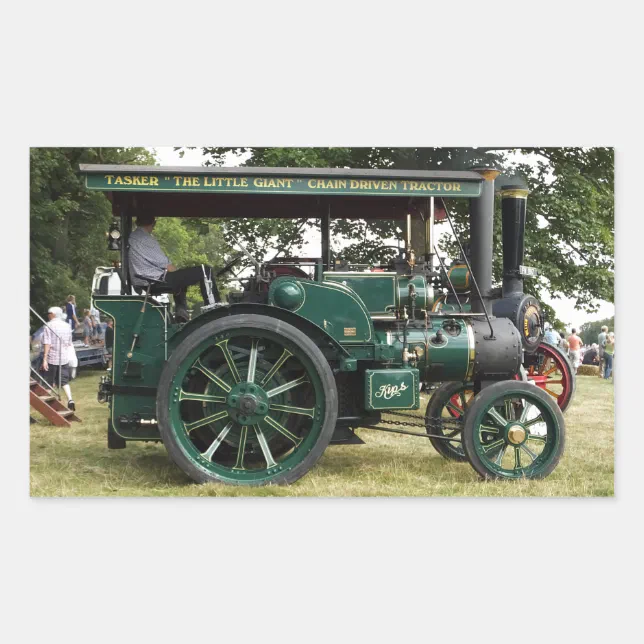 TRACTION ENGINES RECTANGULAR STICKER | Zazzle