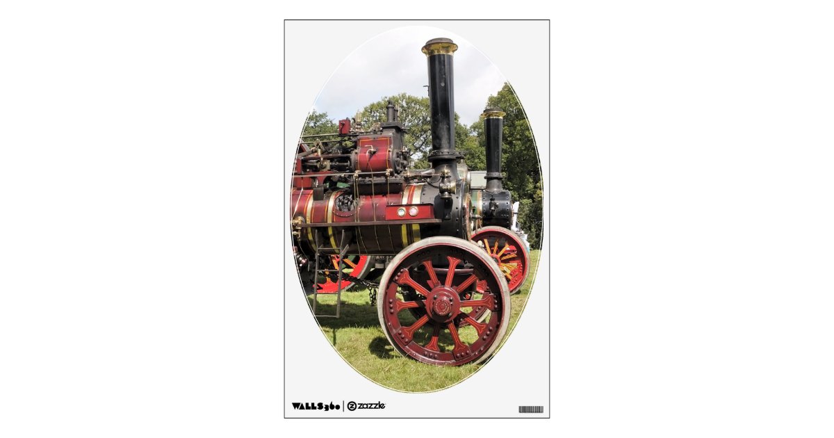 TRACTION ENGINES WALL DECAL | Zazzle