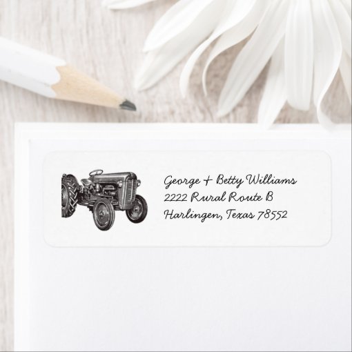 Tractor Address Labels | Zazzle