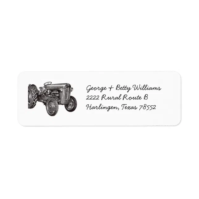Tractor Address Labels | Zazzle