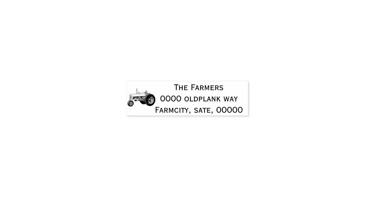 Tractor Address Self-inking Stamp | Zazzle