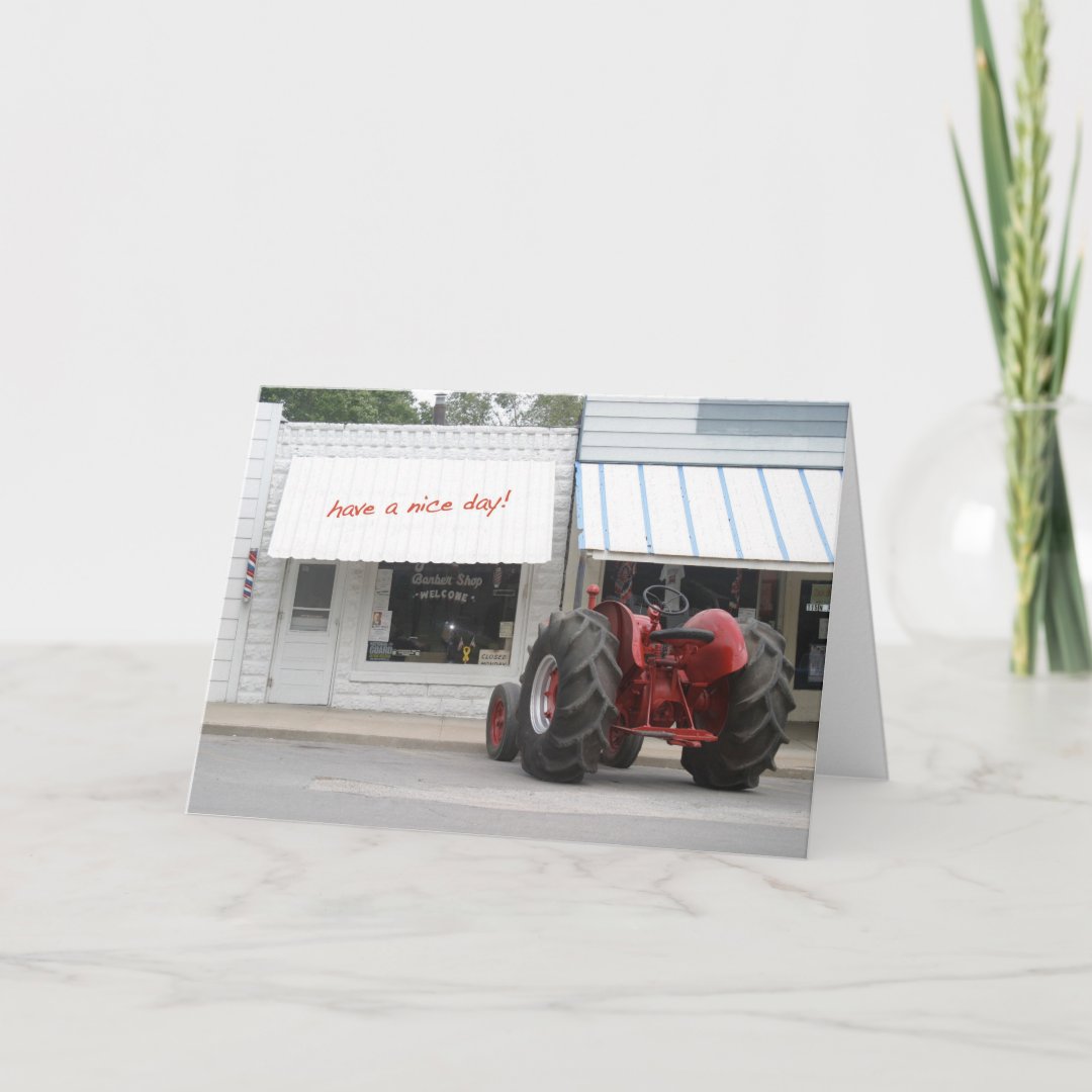 Tractor Birthday Card | Zazzle