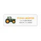 Tractor Birthday Party Return Address Label | Zazzle