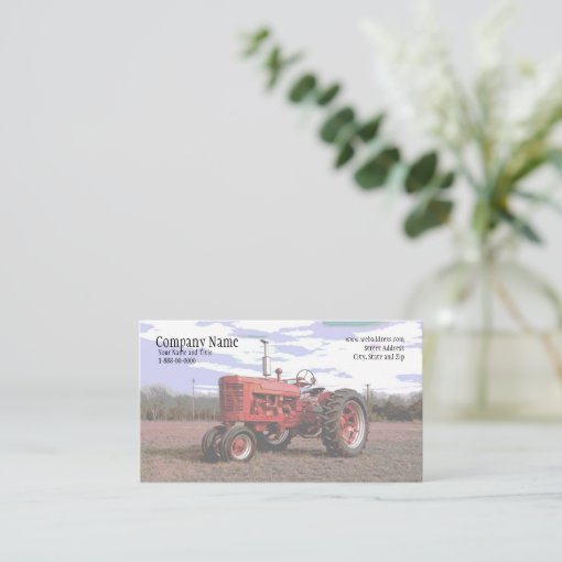 Tractor Business Card | Zazzle