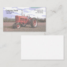Tractor Business Card | Zazzle