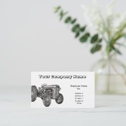 Tractor Business Card | Zazzle