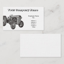 Tractor Business Card | Zazzle