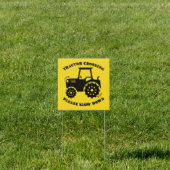 Tractor Crossing Please Slow Down Sign | Zazzle