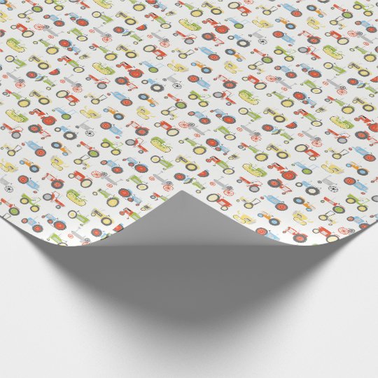 Tractor Design Wrapping Paper | Zazzle.com