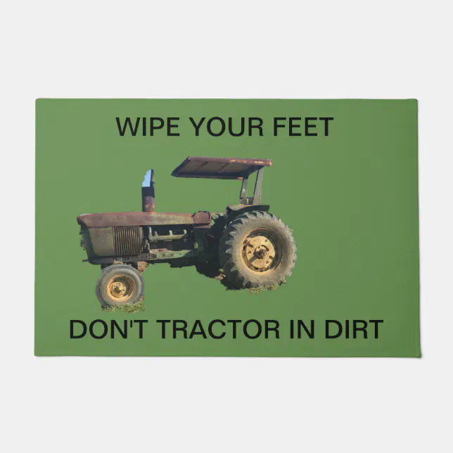 Tractor door mat | Zazzle
