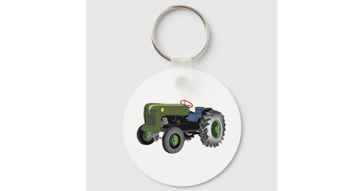 Tractor Keychain | Zazzle