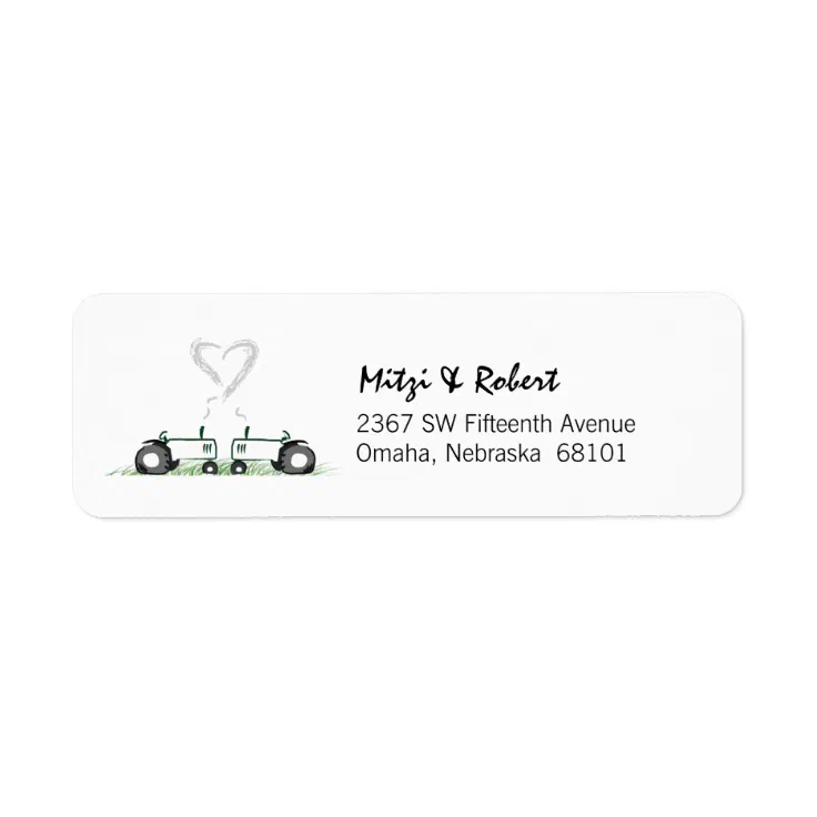 Tractor Love Address Label | Zazzle