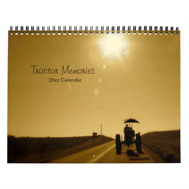 Tractor Memories Calendar: Customize Year Calendar | Zazzle