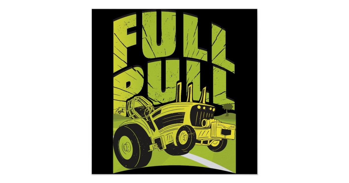 tractor Pulling Poster | Zazzle