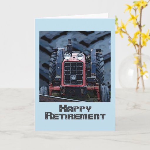 Tractor Retirement card | Zazzle