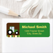 Tractor Return Address Label | Zazzle