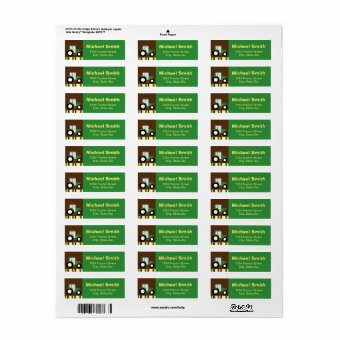 Tractor Return Address Label | Zazzle