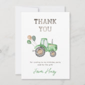 Tractor Thank You Card | Tractor Thank you | Zazzle