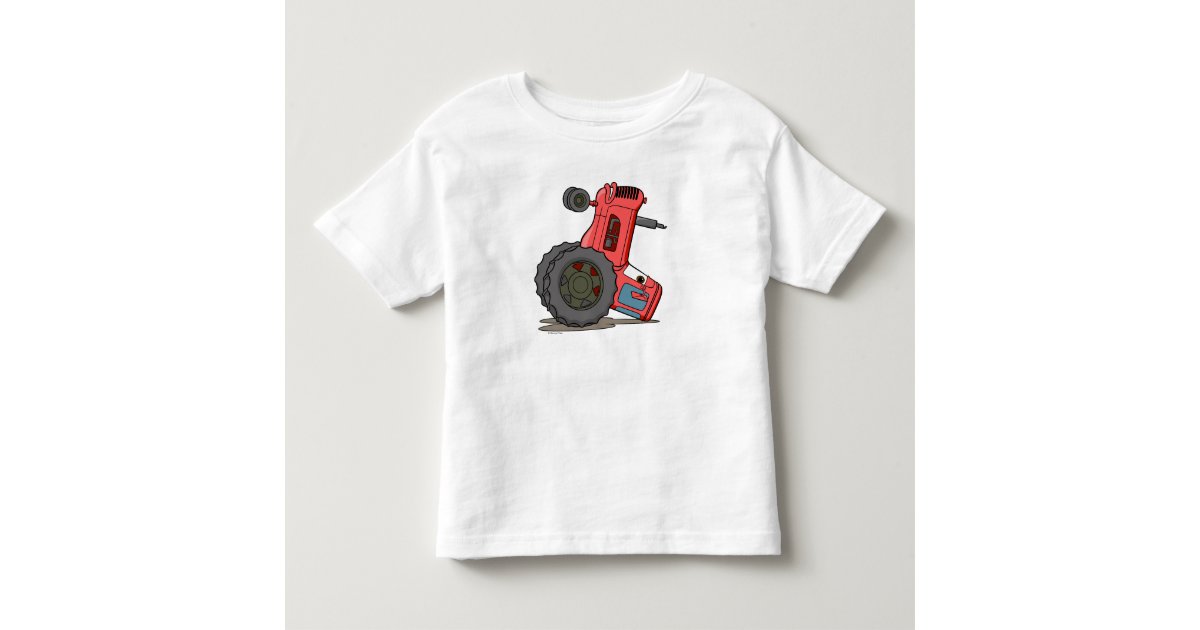 Tractor Tipped Over Toddler T-shirt | Zazzle