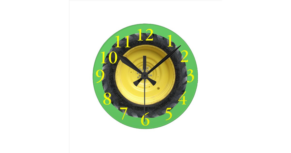 Tractor Tire Wall Clock | Zazzle.com