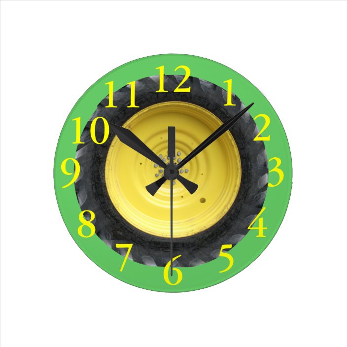 Tractor Tire Wall Clock | Zazzle.com