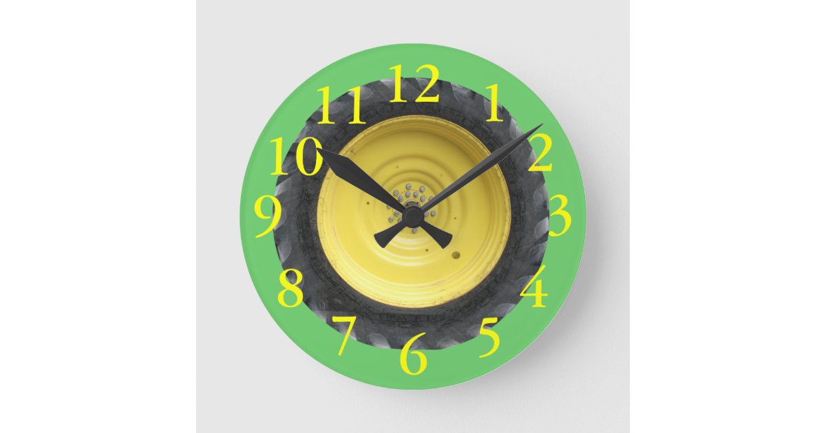 Tractor Tire Wall Clock | Zazzle