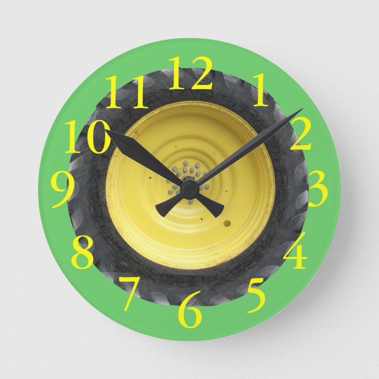 Tractor Tire Wall Clock | Zazzle