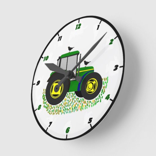 Tractor Wall Clock | Zazzle