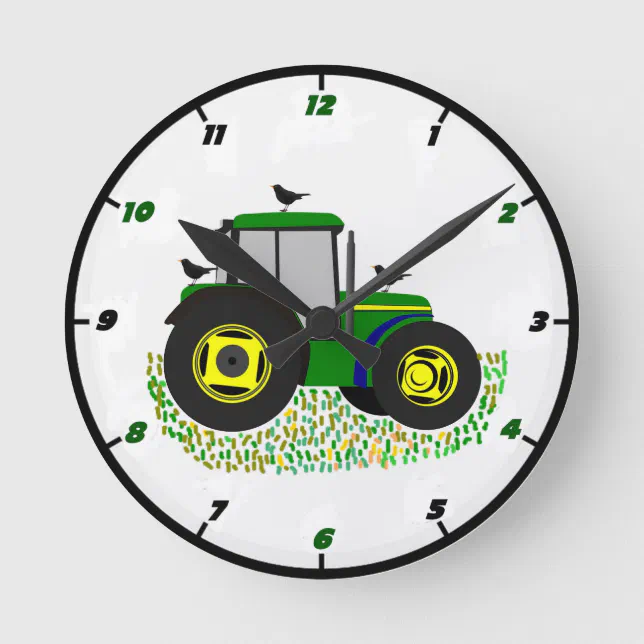 Tractor Wall Clock | Zazzle