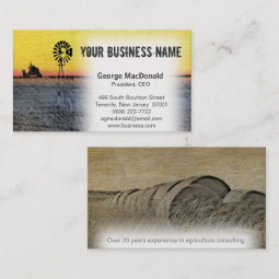 Tractor & Windmill Business Cards | Zazzle