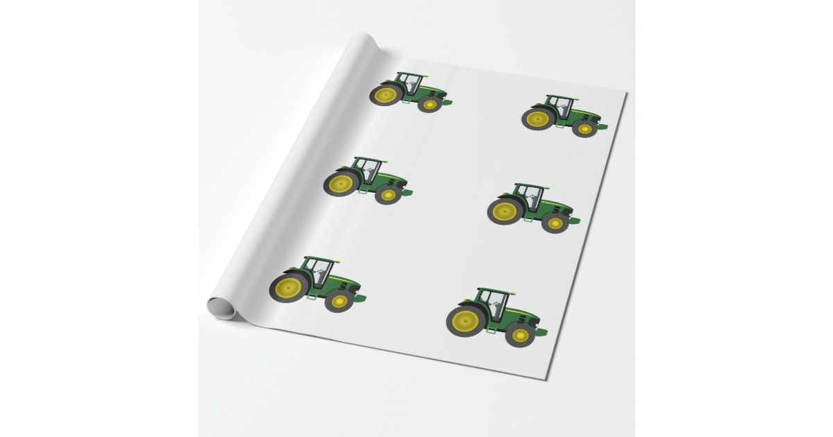 tractor wrapping paper | Zazzle