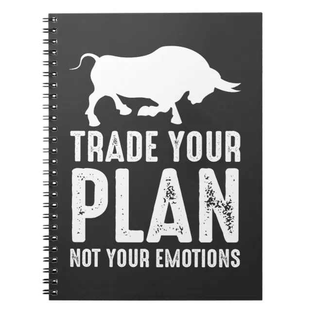 Trade Your Plan Stock Market Day Trader Investor Notebook | Zazzle