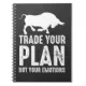 Trade Your Plan Stock Market Day Trader Investor Notebook | Zazzle