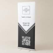 Tradeshow Roll Up Signage Upload Your Logo QR Code Retractable Banner ...