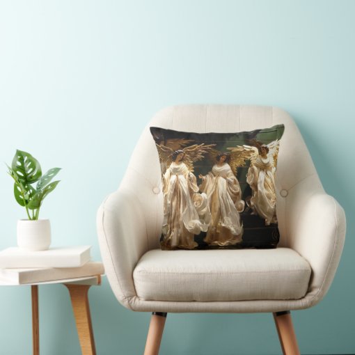 Traditional Angel Throw Pillow | Zazzle