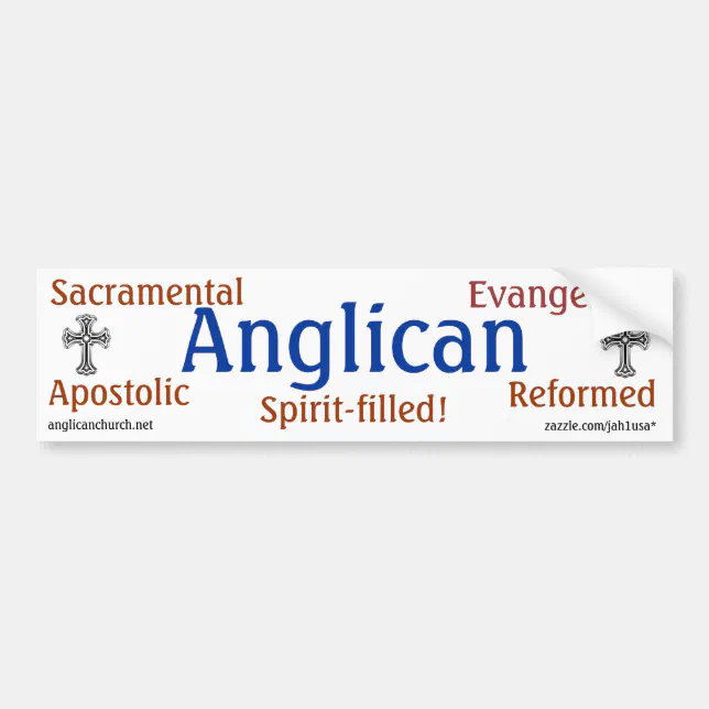 Traditional Anglican Bumper Sticker | Zazzle
