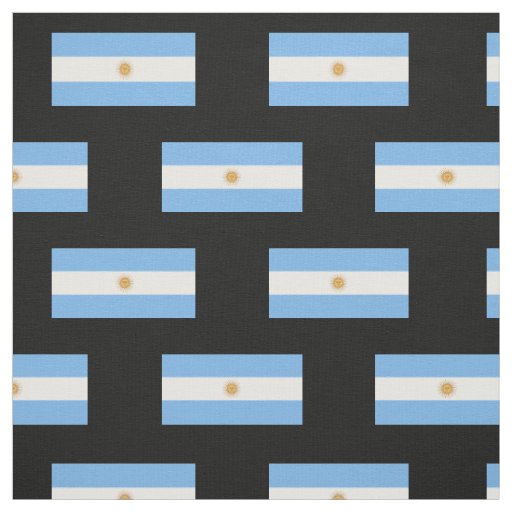 Traditional Argentina Flag Fabric | Zazzle