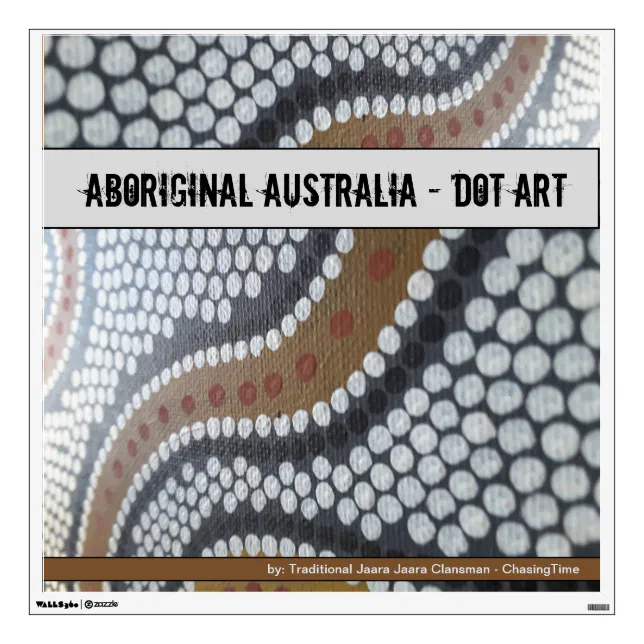 Traditional Australian Aboriginal Dot Art Wall Decal | Zazzle