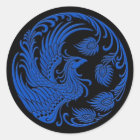Circle Dragon Classic Round Sticker | Zazzle.com
