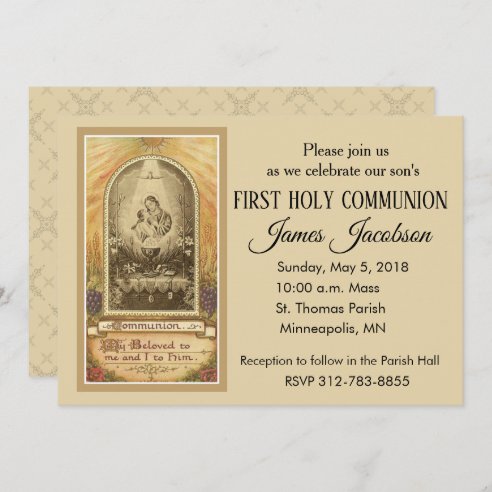 Mass Invitations | Zazzle