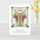 Traditional Catholic First Holy Communion Prayer Card | Zazzle