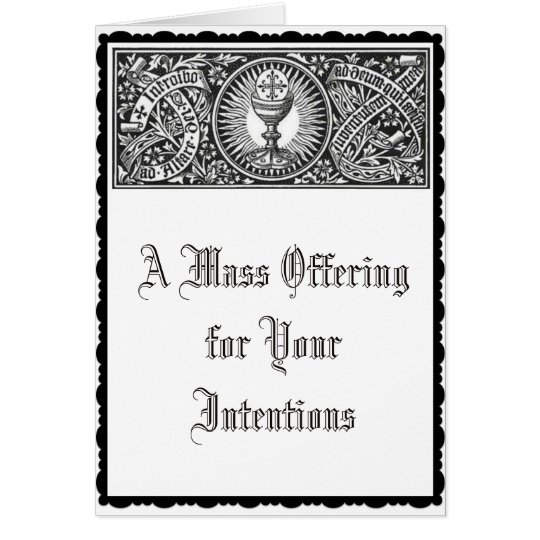 Traditional Catholic Mass Offering Memorial | Zazzle.com
