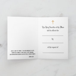 Traditional Catholic Mass Offering Sacred Heart Card | Zazzle