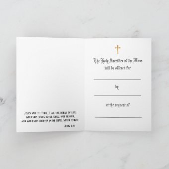 Traditional Catholic Mass Offering Sacred Heart Card | Zazzle