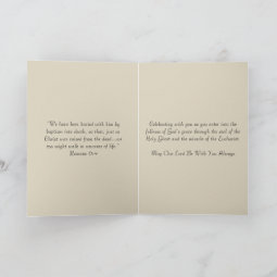 Traditional Catholic Profession of Faith RCIA Card | Zazzle